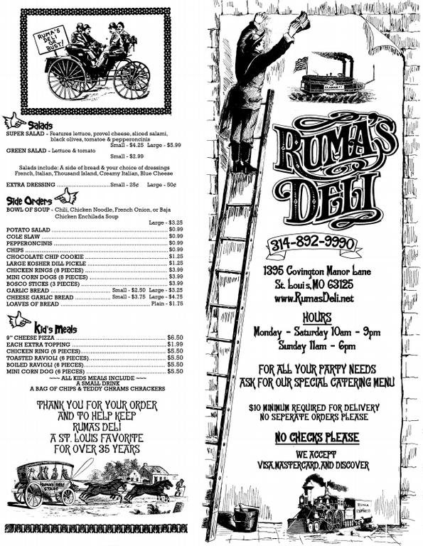 Map and Directions to Rumas Deli in Saint Louis, MO 63125