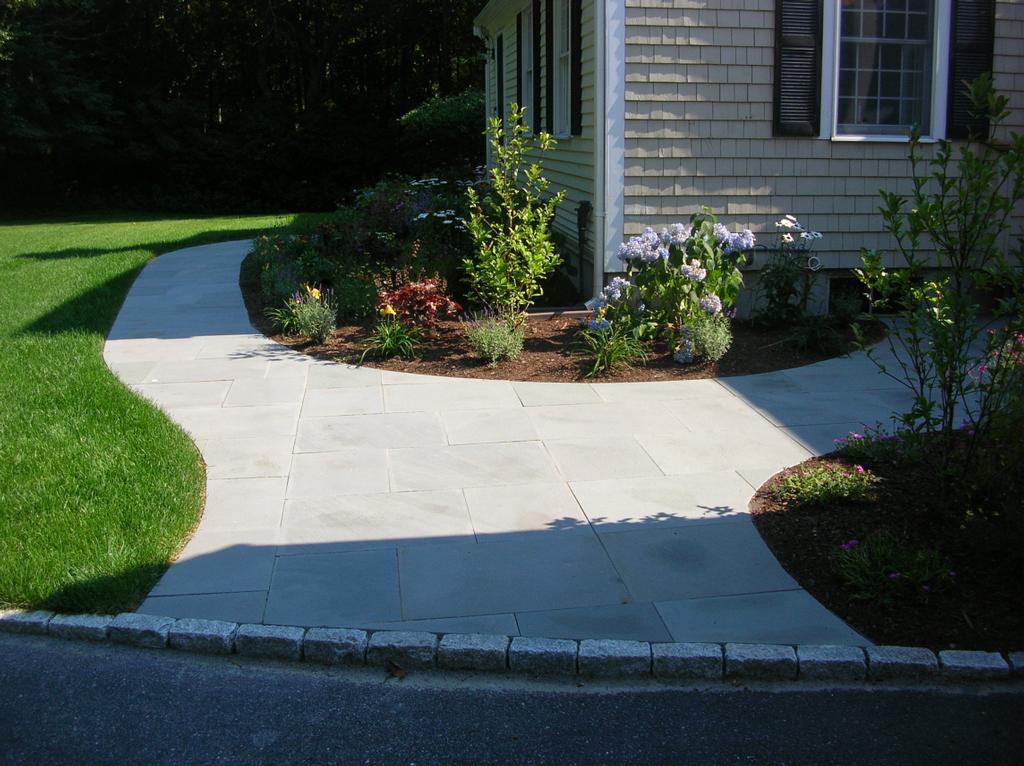 Thermal blue stone walkway from Sesuit Landscapes Incorporated in East ...