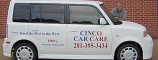 Map and Directions to Cinco Car Care in Katy, TX 77450