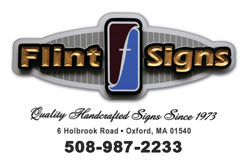 Map and Directions to FLINT SIGNS INC. in Oxford, MA 01540