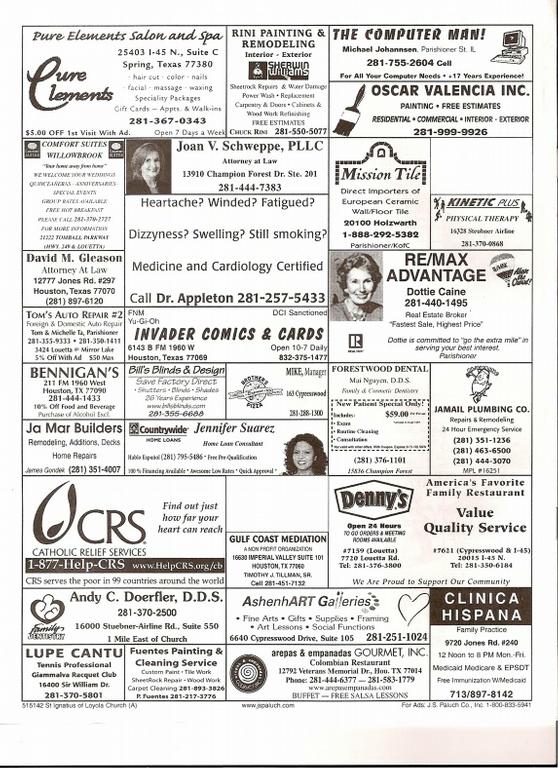 Map and Directions to Catholic Church Advertising in Houston, TX 77014