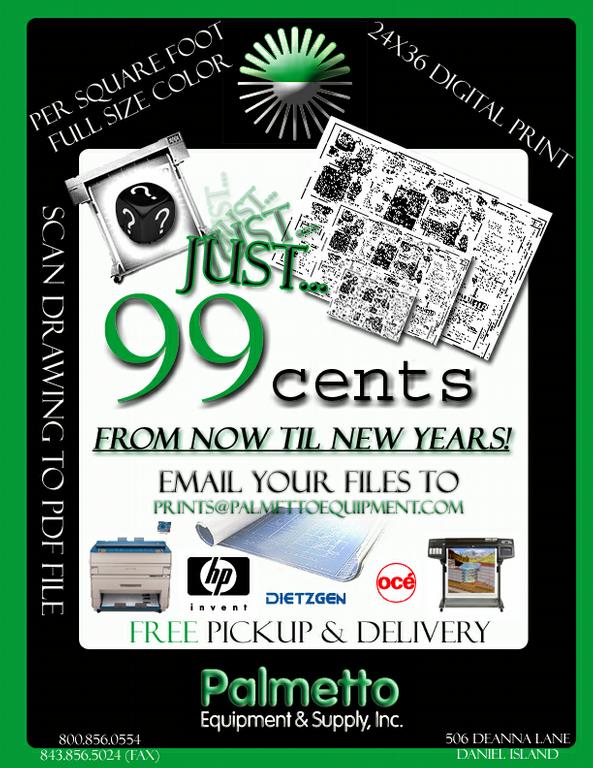 99 Cent Printing Special from Now til New Years! | ePalmetto Global in ...