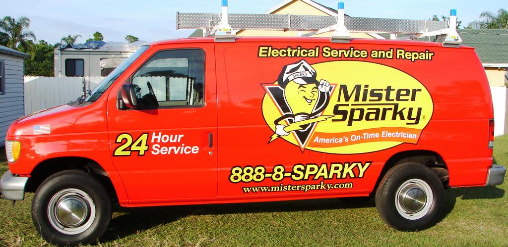 Croped Sparky Van from Mister Sparky in Port Saint Lucie, FL 34986