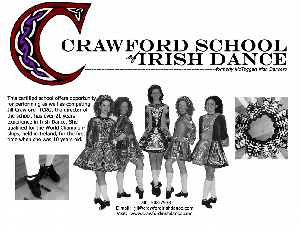 Basic Flyer from Crawford School of Irish Dance in West Valley City, UT ...