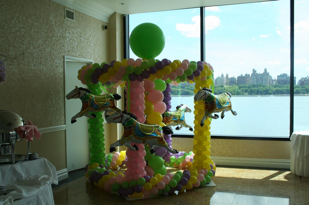 Carousel balloon sculpture from Elegant Balloons LLC in Pearl River, NY ...