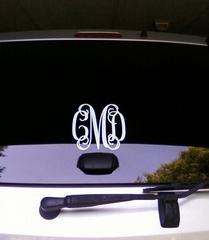 Monogrammed Car Decals | Polka Dot Gift Shoppe in Flowery Branch, GA 30542