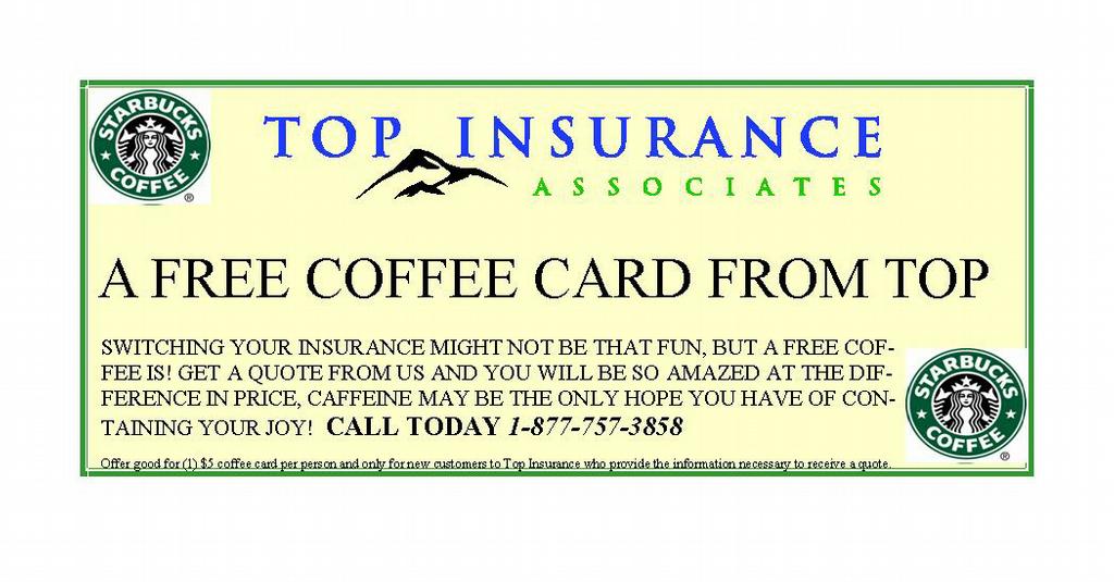 Web referral card from Top Insurance Associates in Everett, WA 98208