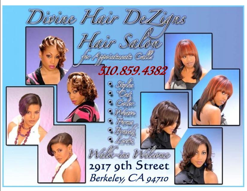 Map and Directions to Divine Hair DeZigns in Berkeley, CA 94710