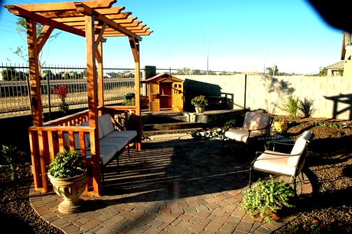 paver-patio-gazebo from Arizona Living Landscape & Design in Queen ...