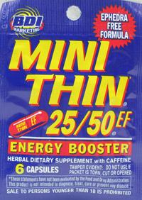 Mini Thin 25-50 6 count packet 24 per dsp from Energy Depot in Memphis ...