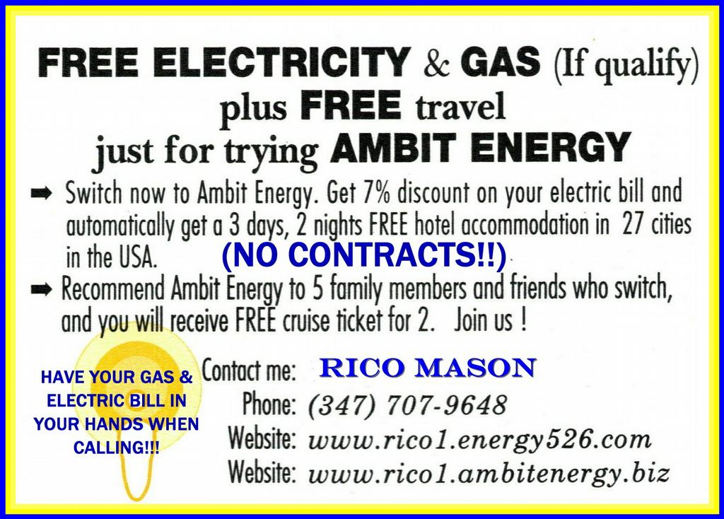 NEW FLYER AMBIT RICO complete from AMBIT ENERGY in Brooklyn, NY 11208