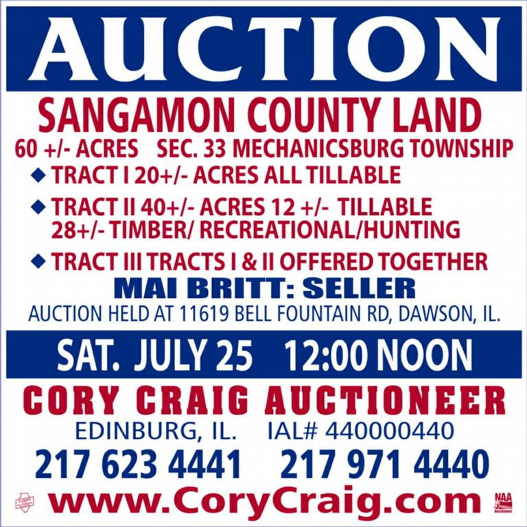 Auction Signs from Signs & Graphics by Steve Van Ostran in Edinburg, IL ...