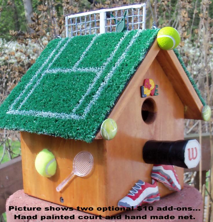 Tennis Theme Outdoor Birdhouse.jpg from FORE the BIRDs and the BEE's ...