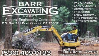 Barr Excavating - Pollock Pines CA 95726 | 530-409-0193 | Snow Removal