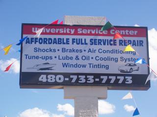 Map and Directions to UNIVERSITY SERVICE CENTER in Mesa, AZ 85201