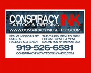 Pictures for Conspiracy Ink Tattoo in Raleigh, NC 27601 | Artists