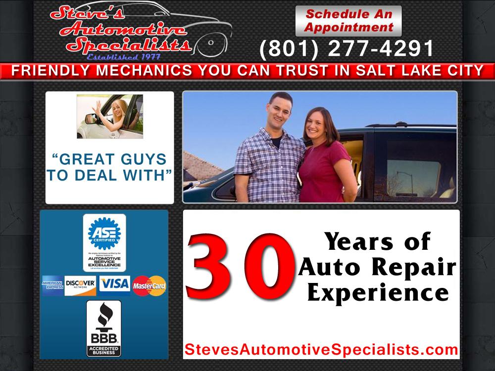 Map and Directions to Auto Repair Salt Lake City by Steve's Automotive ...