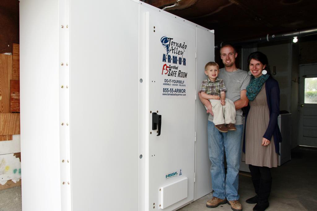 Tornado Alley Armor above ground Safe Rooms after from Tornado Alley ...