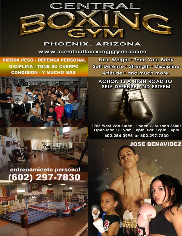 Map and Directions to Central Boxing Gym in Phoenix, AZ 85007
