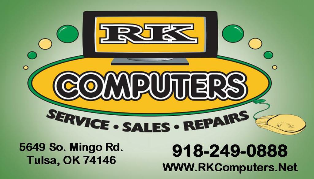 RK Computers - Tulsa OK 74146 | 918-249-0888 | Computer Repair