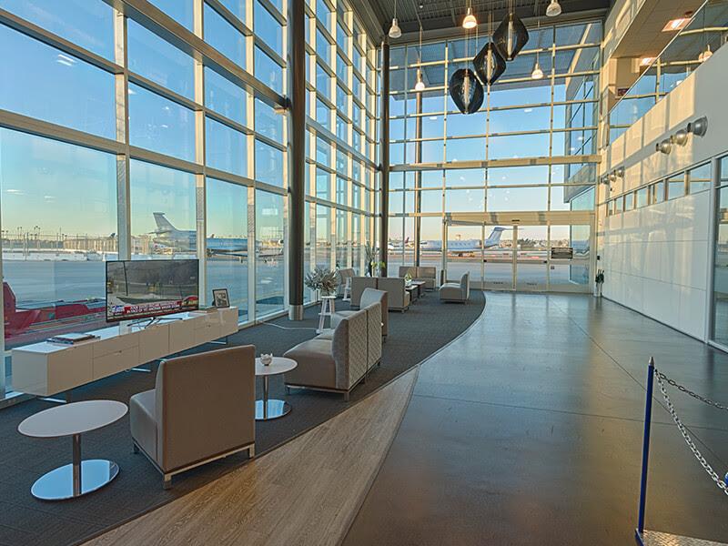 Signature Terminal FBO Lobby from Americharter - Private Jet Charter in ...