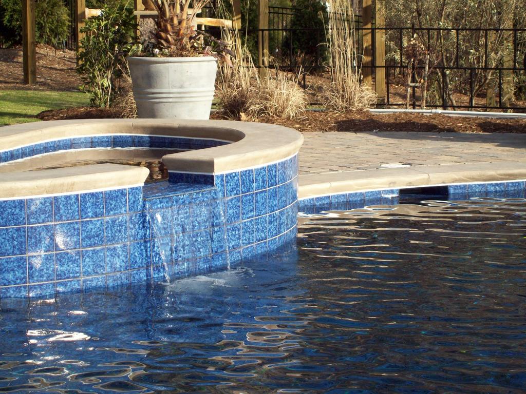Raised Spa Spill Over from Calypso Pool Services in Lexington, SC 29071