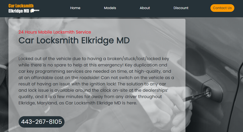 Car Locksmith Elkridge MD - Elkridge MD 21075 | 443-267-8105