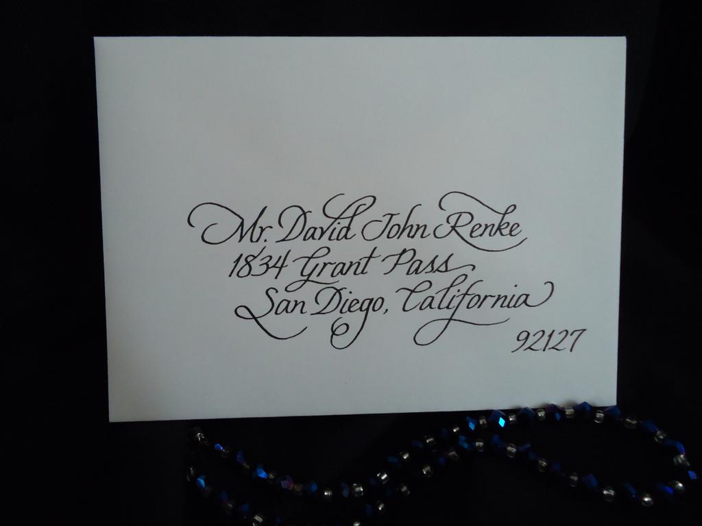 Calligraphy by Lisa - San Diego CA 92177 | 858-576-9115 | Artists