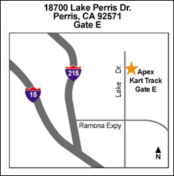 Map and Directions to Apex Kart Racing in Perris, CA 92571 | Racing