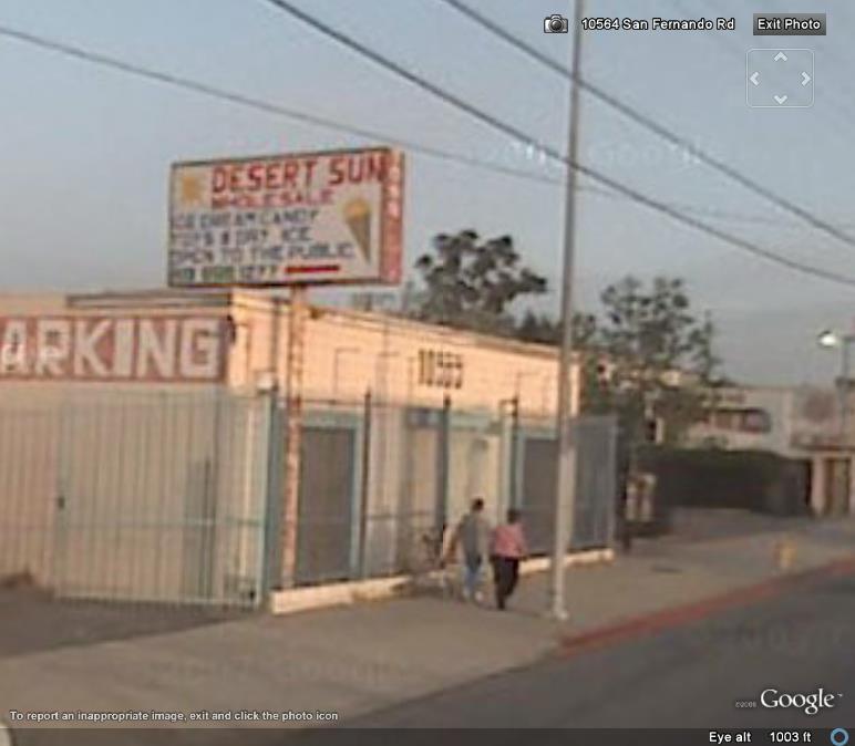 Map and Directions to Desert Sun Ice Cream in Pacoima, CA 91331