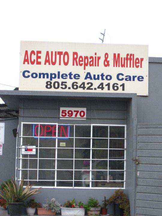 Map and Directions to Ace Auto Repair & Muffler in Ventura, CA 93003